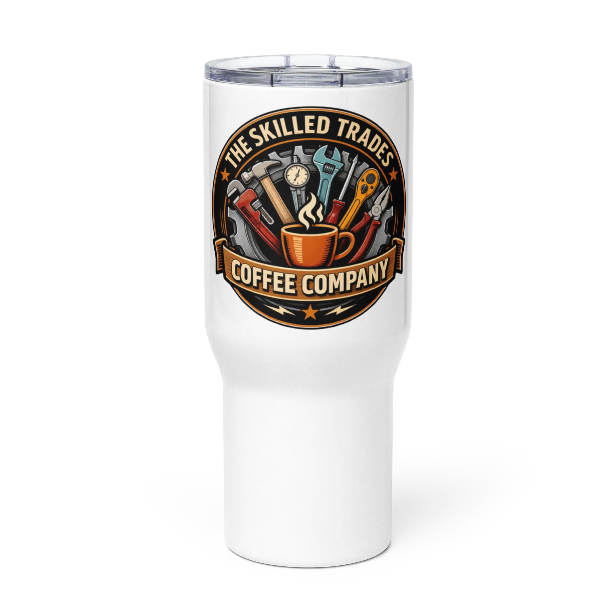 Travel Mug With a Handle – The Skilled Trades Coffee Company